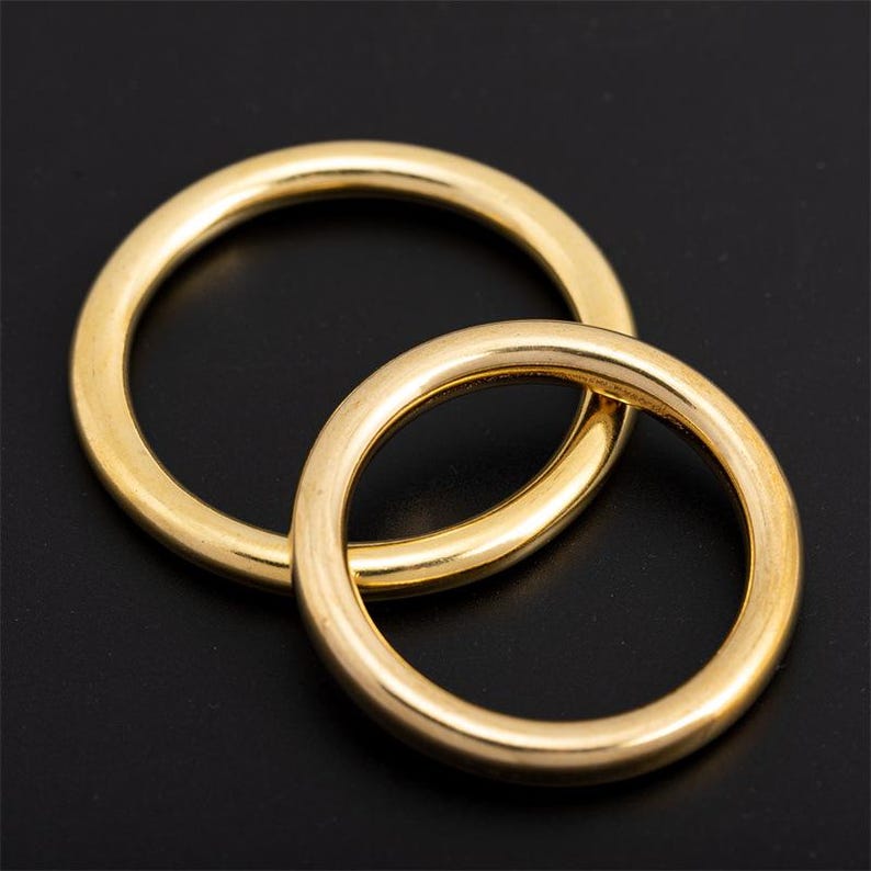 7-76mm Solid Brass Rings No Seam, Round O Ring Belt Strap Buckle,heavy ...