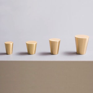 Cone Knobs,solid Brass Knobs,cone Cabinet Pulls,drawer Knob,dresser ...