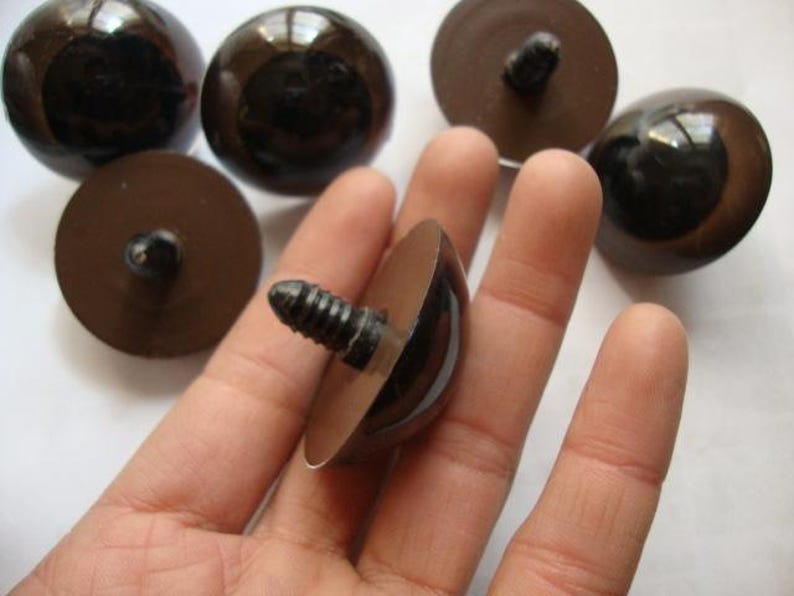 Brown Safety Eyes for Amigurumi Dolls & Stuffed Animals (5-24mm Pairs ...