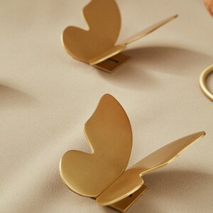 Brass Butterfly Handles Brass Butterfly Knobs Gold Dresser Drawer Pulls ...