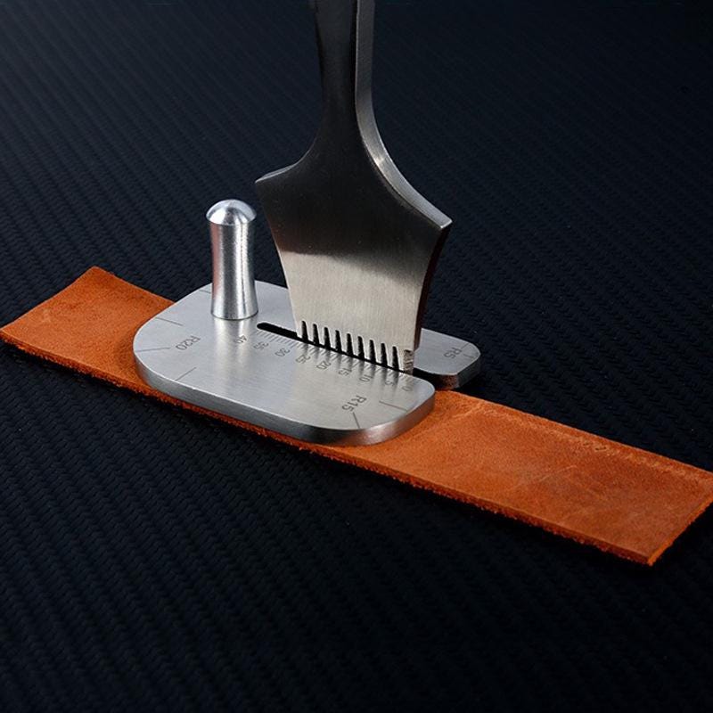 Stainless Steel Leathercraft Stitching Aid: Pricking Iron & Chisel ...