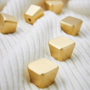 Square Brass Knobs,solid Square Cabinet Knobs,gold Pull,wall Hooks,replacement Door Handles,wine ...