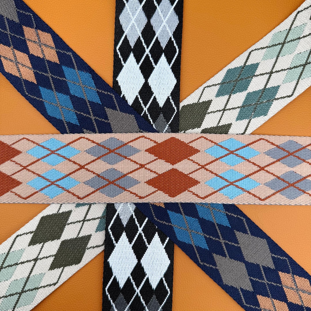 1.97 Inch Wide Webbing|retro Rhombus Lattice Webbing|bag Webbing ...