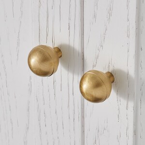 Gold Ball Knobs,round Brass Knobs,cabinet Knobs Pulls,round Knobs, Drawer Knob,dresser Knobs ...