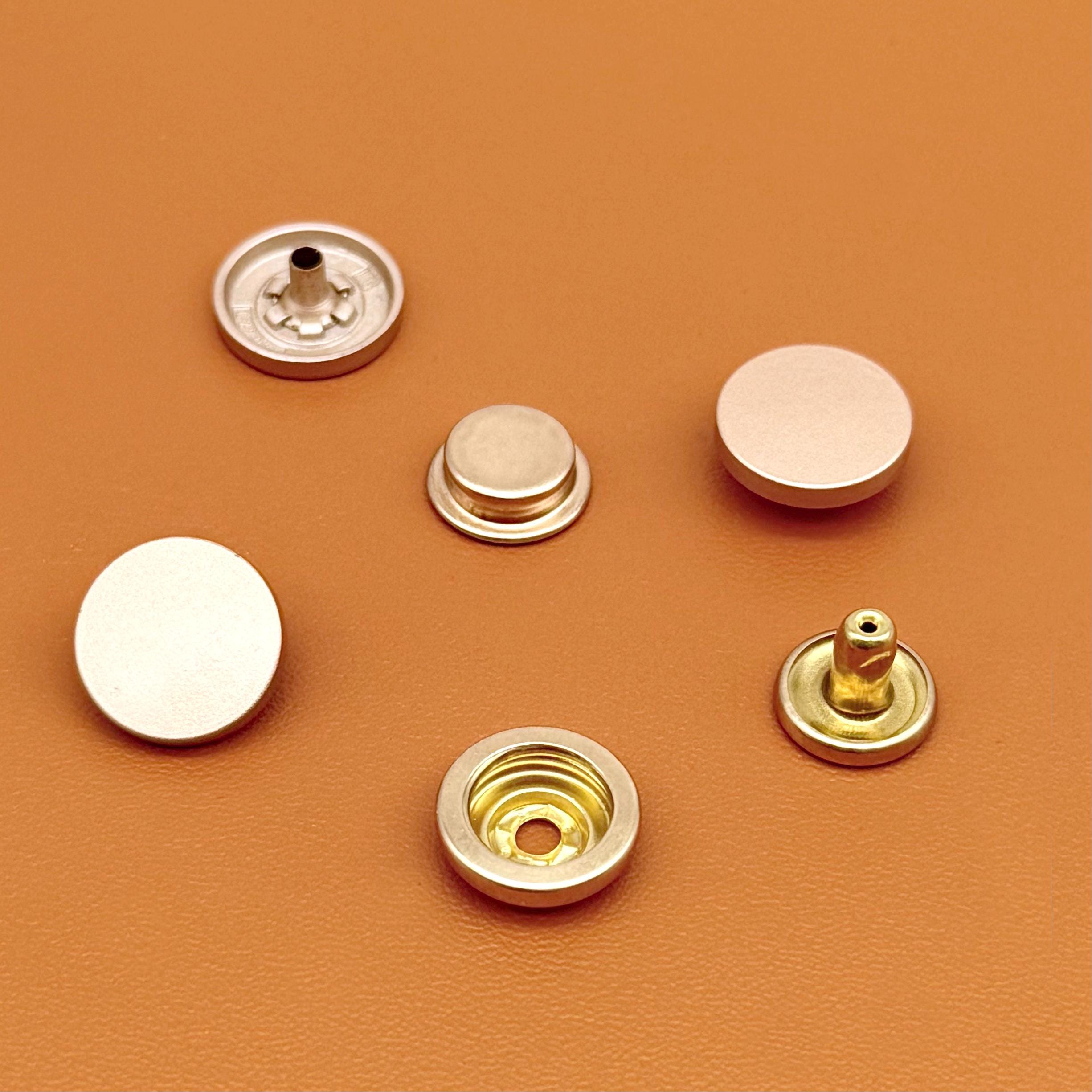10 Sets Snap Button Fasteners: Leather Purse Hardware - Etsy