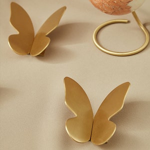 Brass Butterfly Handles Brass Butterfly Knobs Gold Dresser Drawer Pulls ...