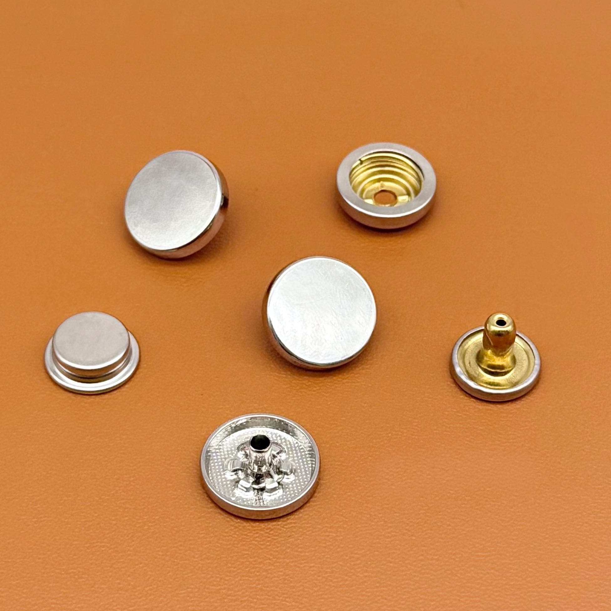 10 Sets Snap Button Fasteners: Leather Purse Hardware - Etsy