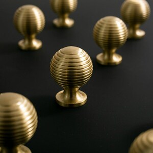 Gold Knobs,ball Brass Knobs,brass Honeycomb Knobs,round Knobs, Drawer Knob,cabinet Knob Pulls ...