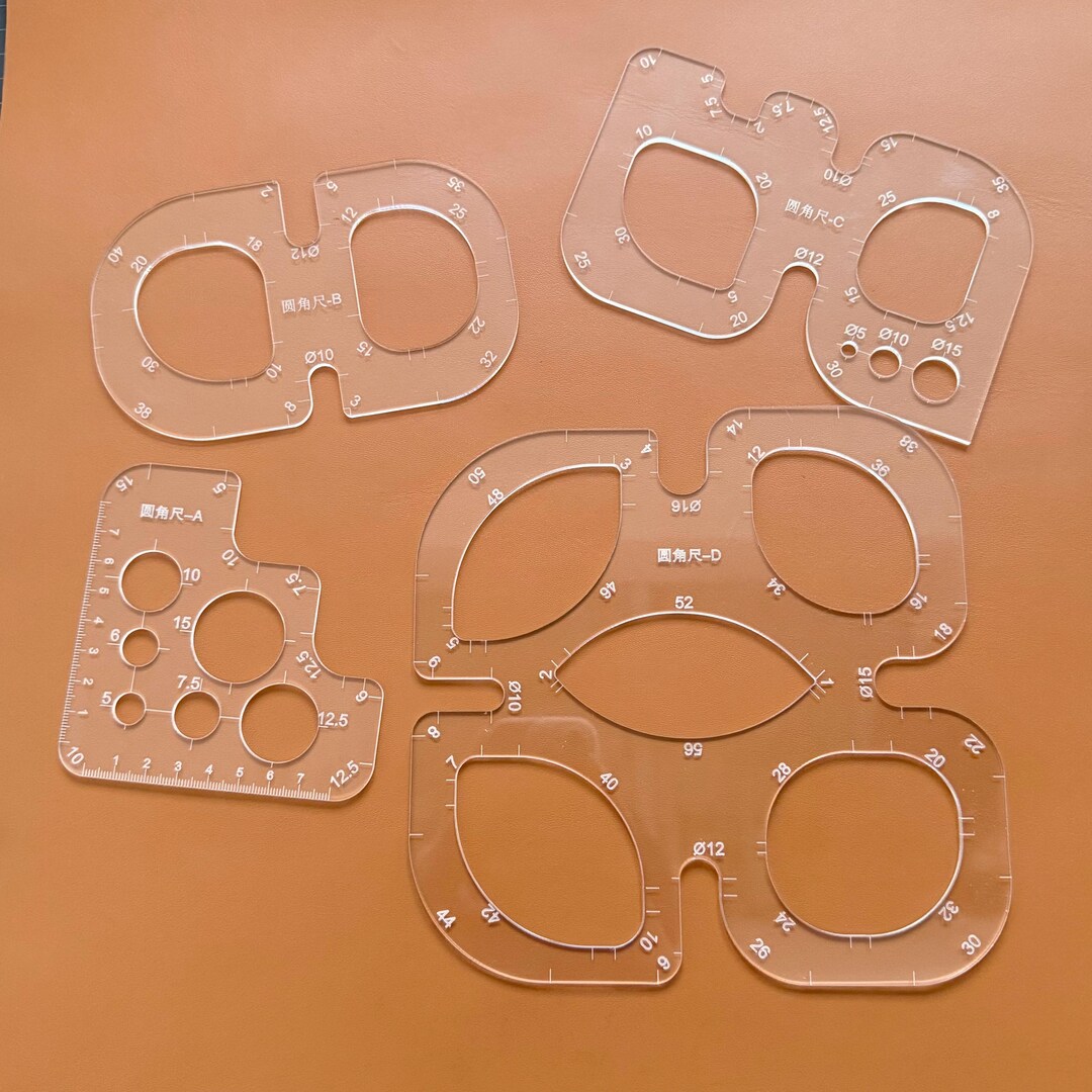 Acrylic Circle Ruler - Pattern Making/round Angle Measuring Tool ...