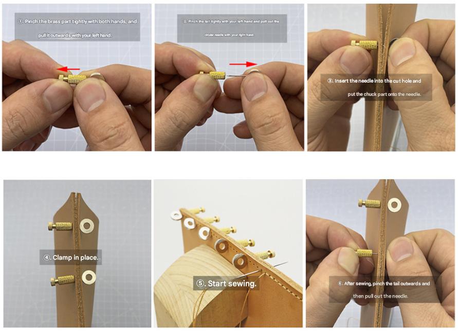 Brass & Steel Register Pins: Leather Craft Tool, 5-piece Set - Etsy