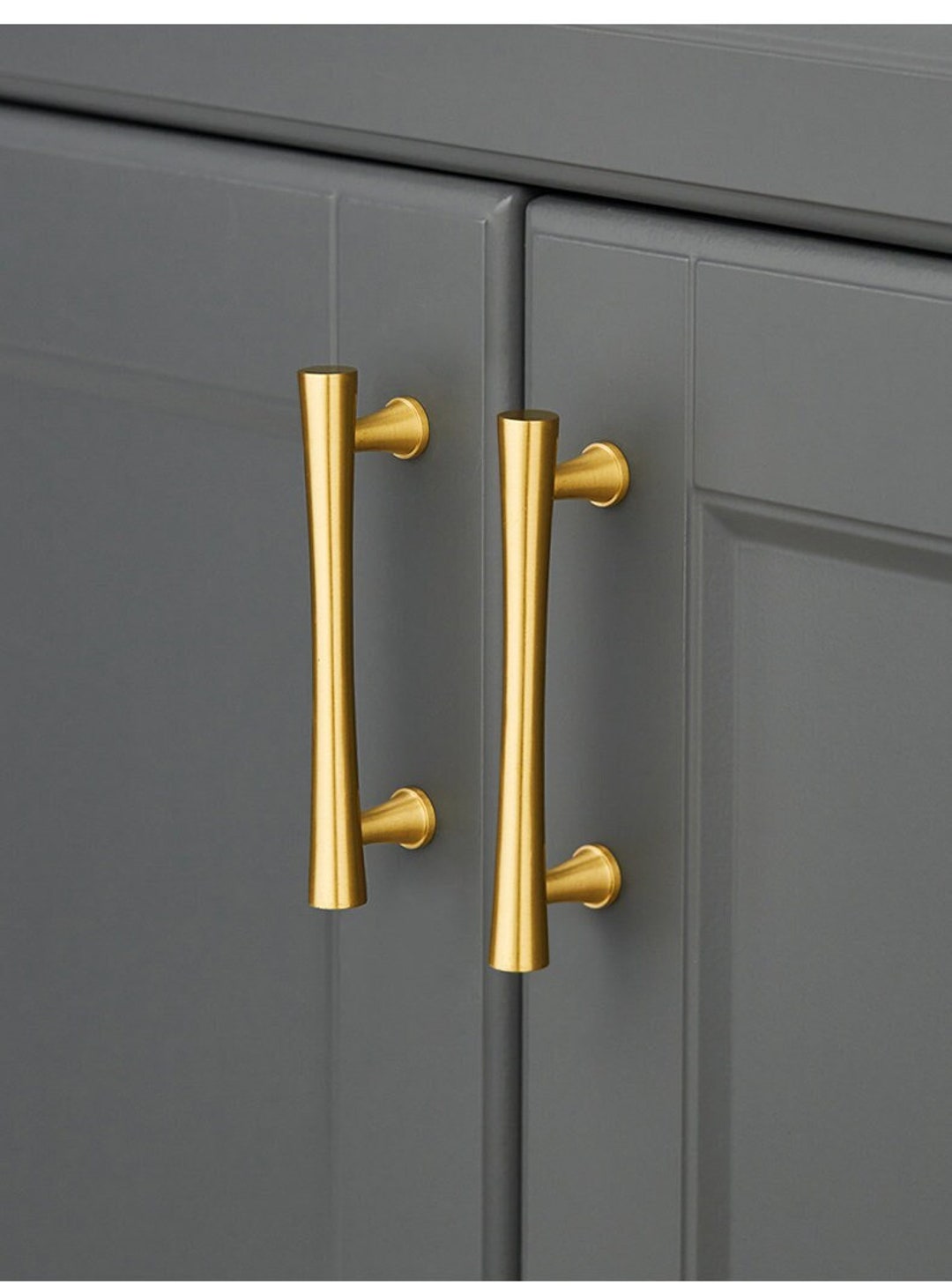 French Minimalist Pulls,modern Solid Brass Pull,gold Handles Pulls ...