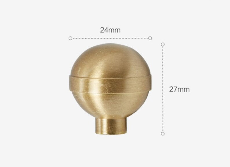 Gold Ball Knobsround Brass Knobscabinet Knobs Pullsround - Etsy