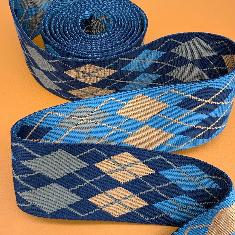 1.97 Inch Wide Webbing|retro Rhombus Lattice Webbing|bag Webbing ...