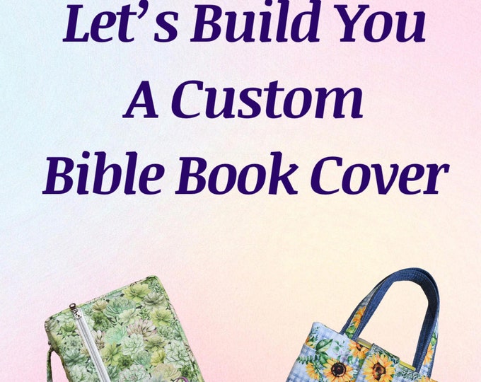 Custom Personalized Create Your Own Bible Book Cover, Zippered Cover ...