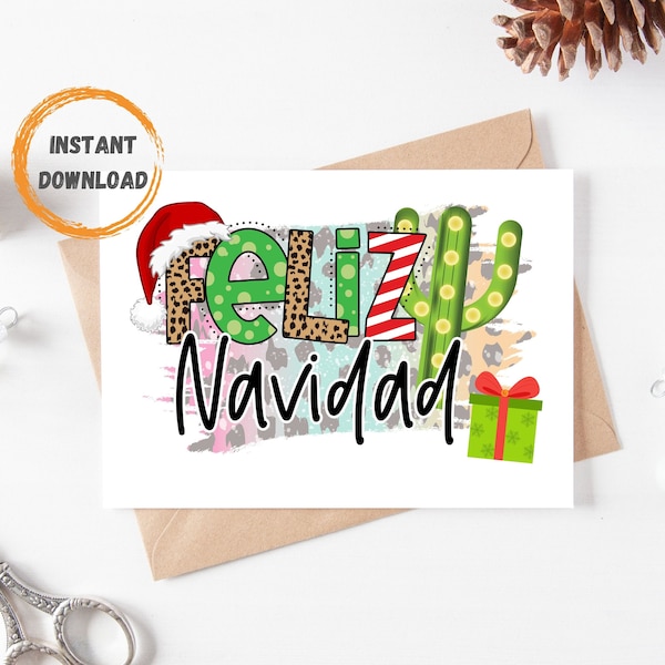 Spanish Xmas Card - Etsy