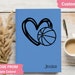 Personalized Basketball Gift, Custom Basketball Notebook, Hardcover ...