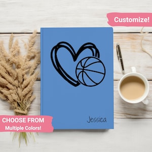 Personalized Basketball Gift, Custom Basketball Notebook, Hardcover ...