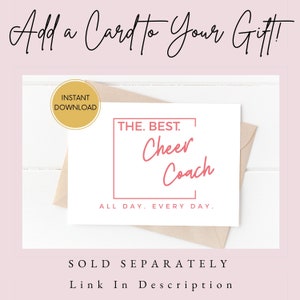 Personalized Cheer Coach Gift, Cheerleading Coach Notebook, Thank You ...
