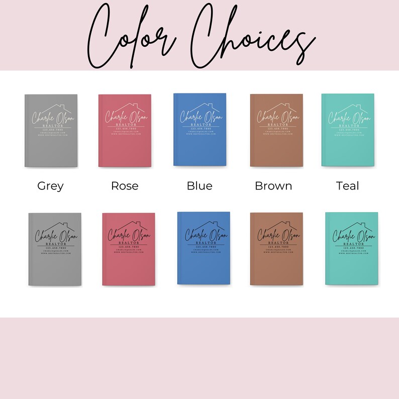 Realtor Notebook Personalized Business Journal, Custom Real Estate ...