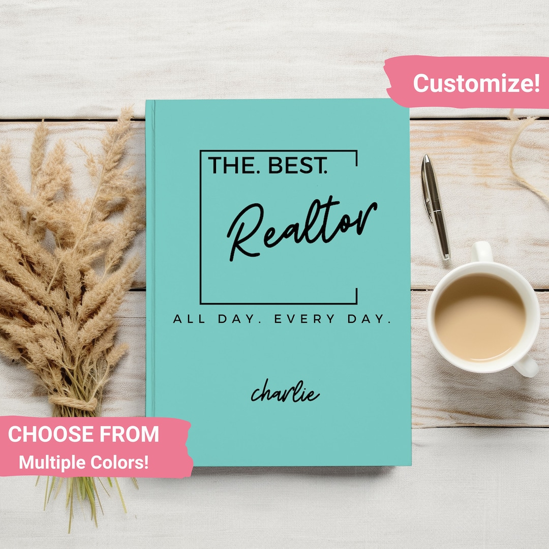 Personalized Realtor Gift, Real Estate Agent Notebook, Thank You Gift ...