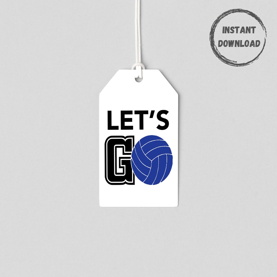 Volleyball Treat Bag Tag, Printable Tags, Team Gift Tag, Team Snack Tag ...