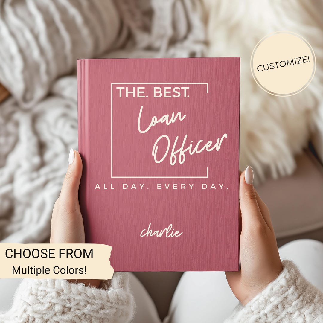 Personalized Loan Officer Journal, Mortgage Lender Gifts, Loan ...
