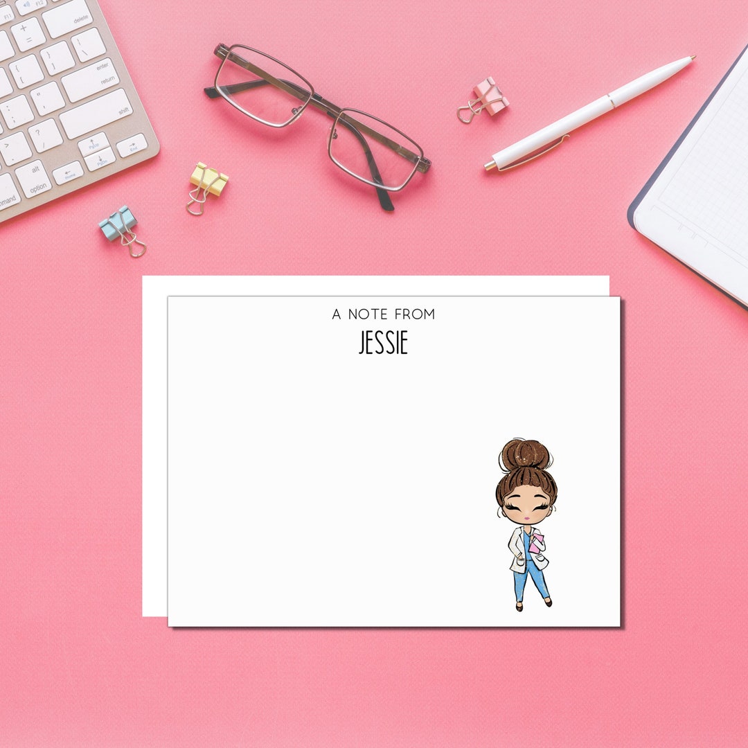 Nurse Gift, Personalized Nurse Notecard, Customized Note Cards, Nurse ...
