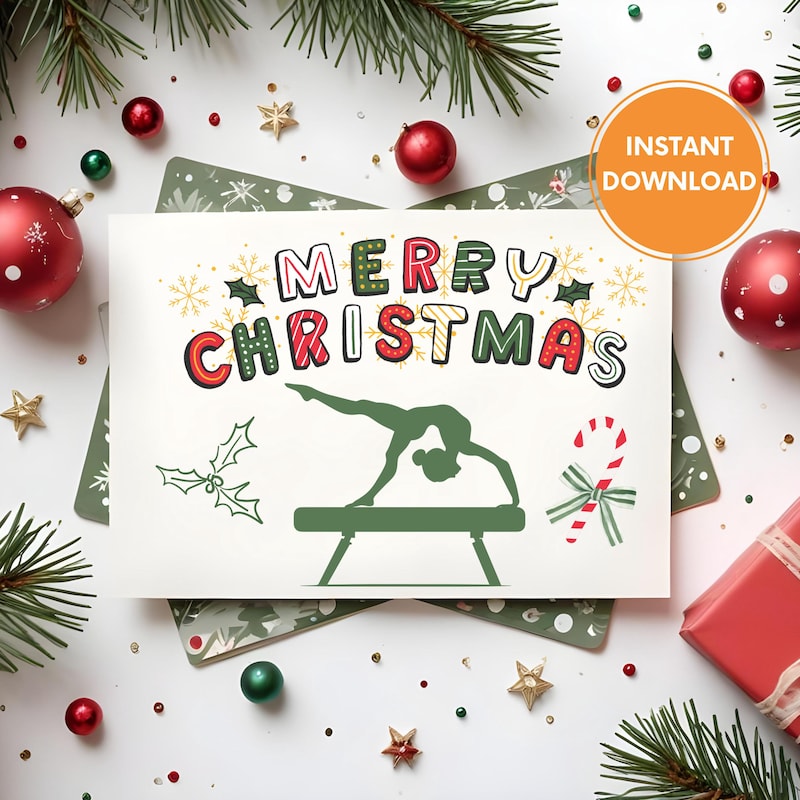 Gymnastics Card Design - Etsy