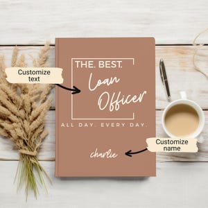 Personalized Loan Officer Journal, Mortgage Lender Gifts, Loan ...