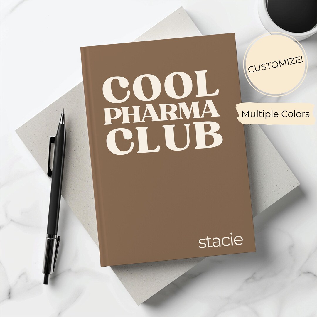 Personalized Pharmacist Gif, Custom Pharma Journal, Cool Pharma Club ...