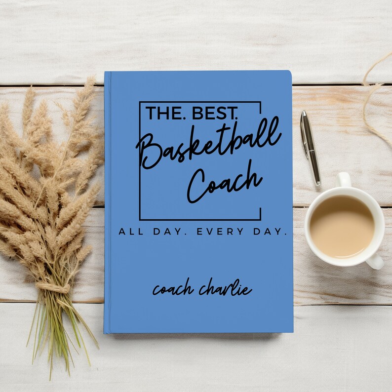 Personalized Basketball Coach Gift, Basketball Coach Notebook, Thank ...