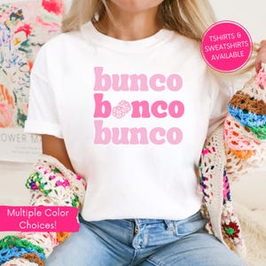 Bunco Shirt, Bunco Game Gift, Game Night Tshirt, Bunco Night Sweatshirt ...