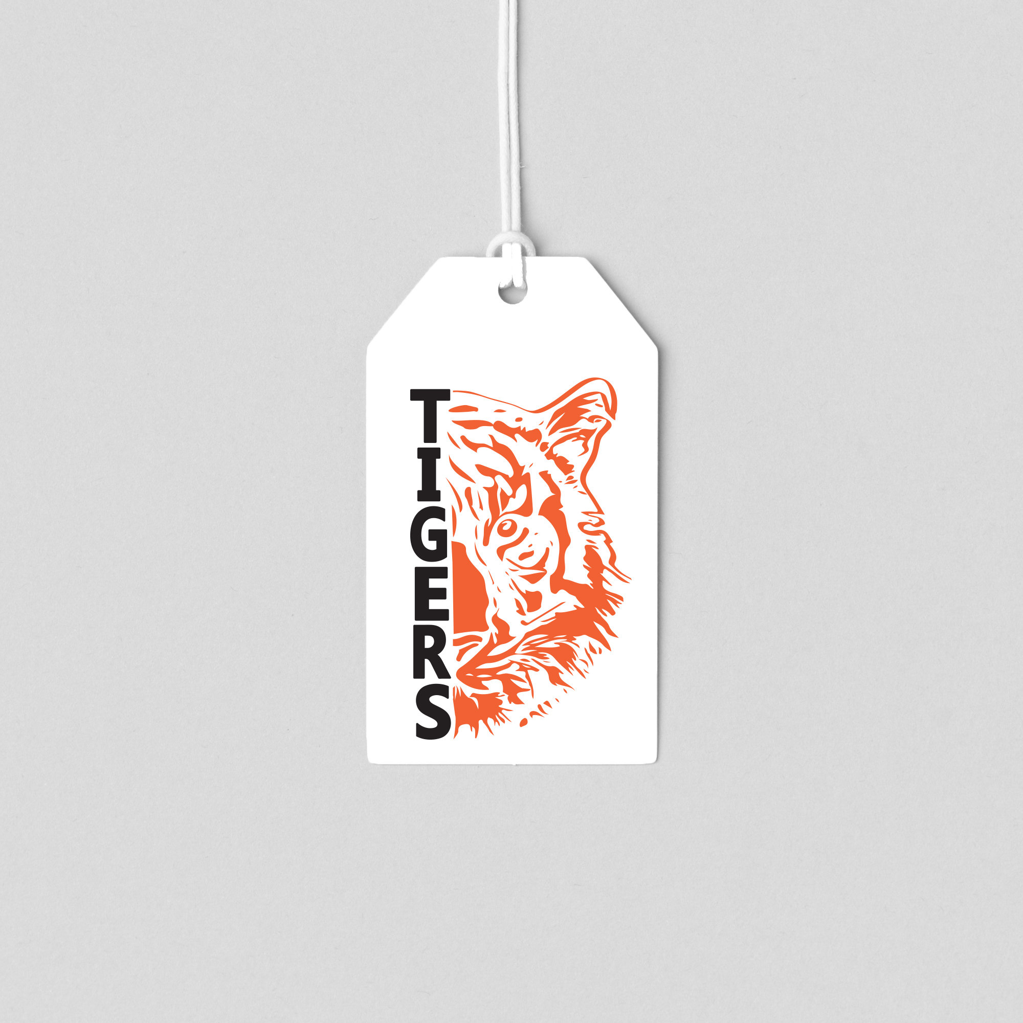 Tigers Printable Tag, Goodie Bag Tag, Team Snack Bag Tag, Game Day ...