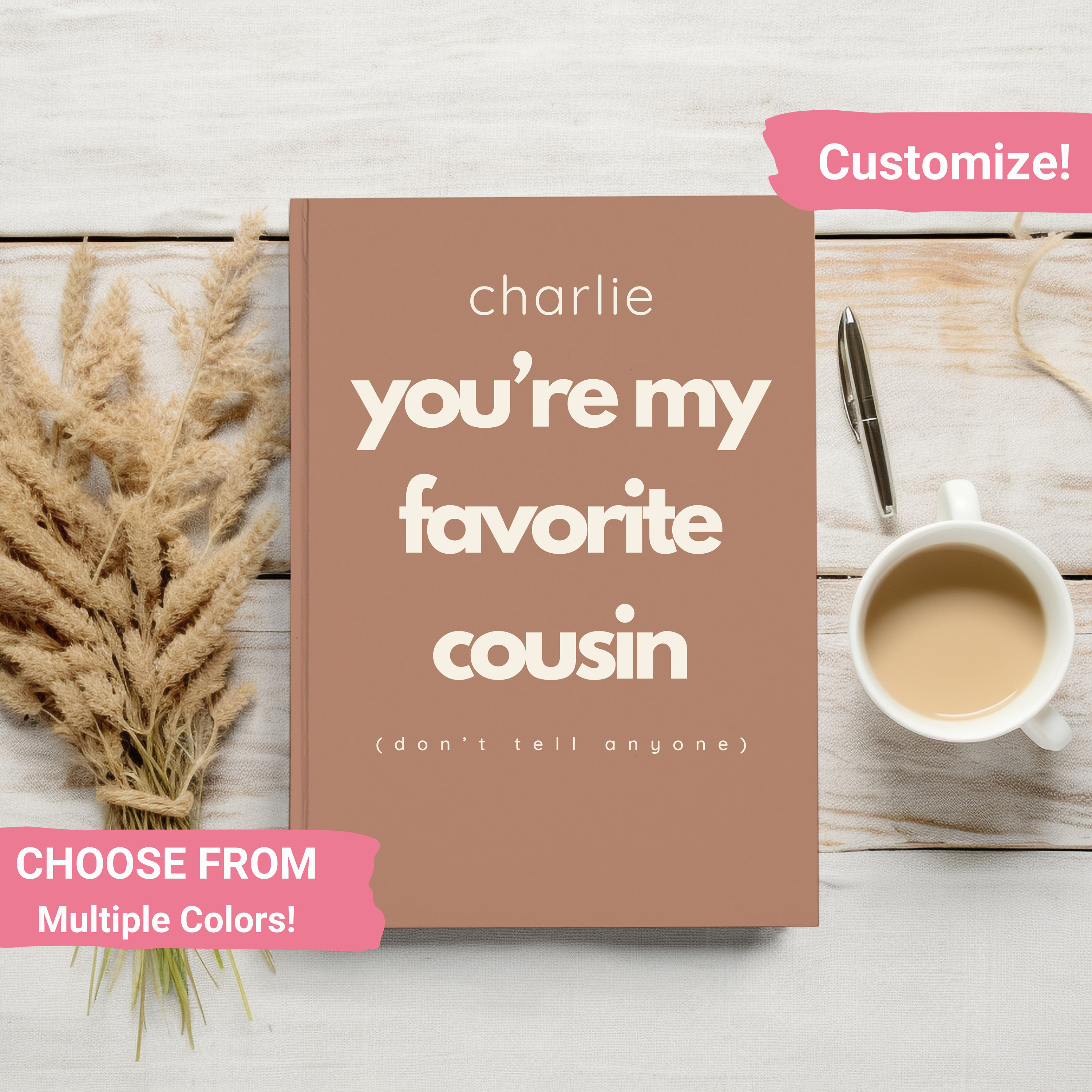 Funny Cousin Gift, Family Notebook, Family Reunion Journal, Cousin ...