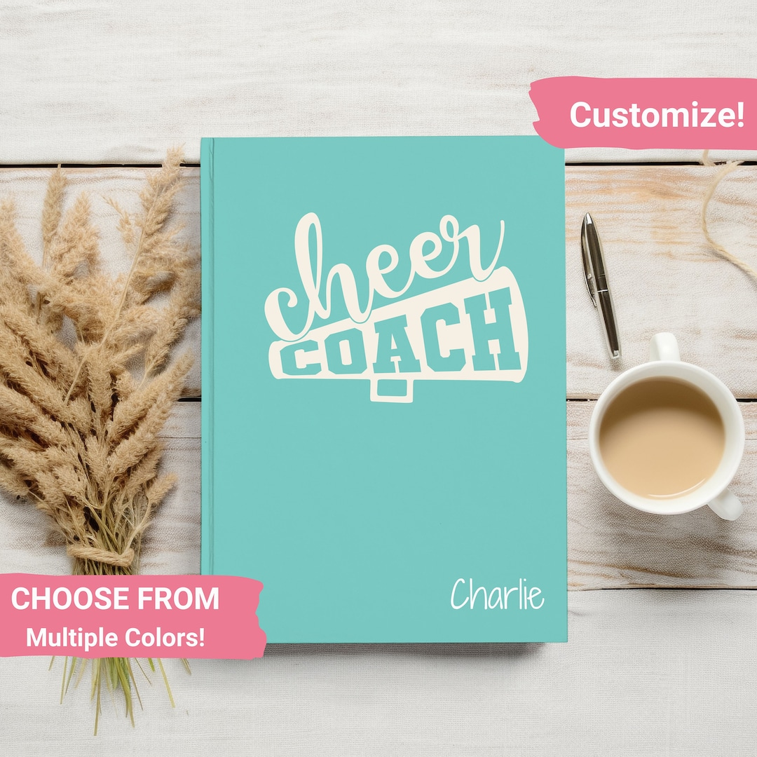Cheer Coach Notebook, Cheer Coach Journal, Blank Lined Notebook ...