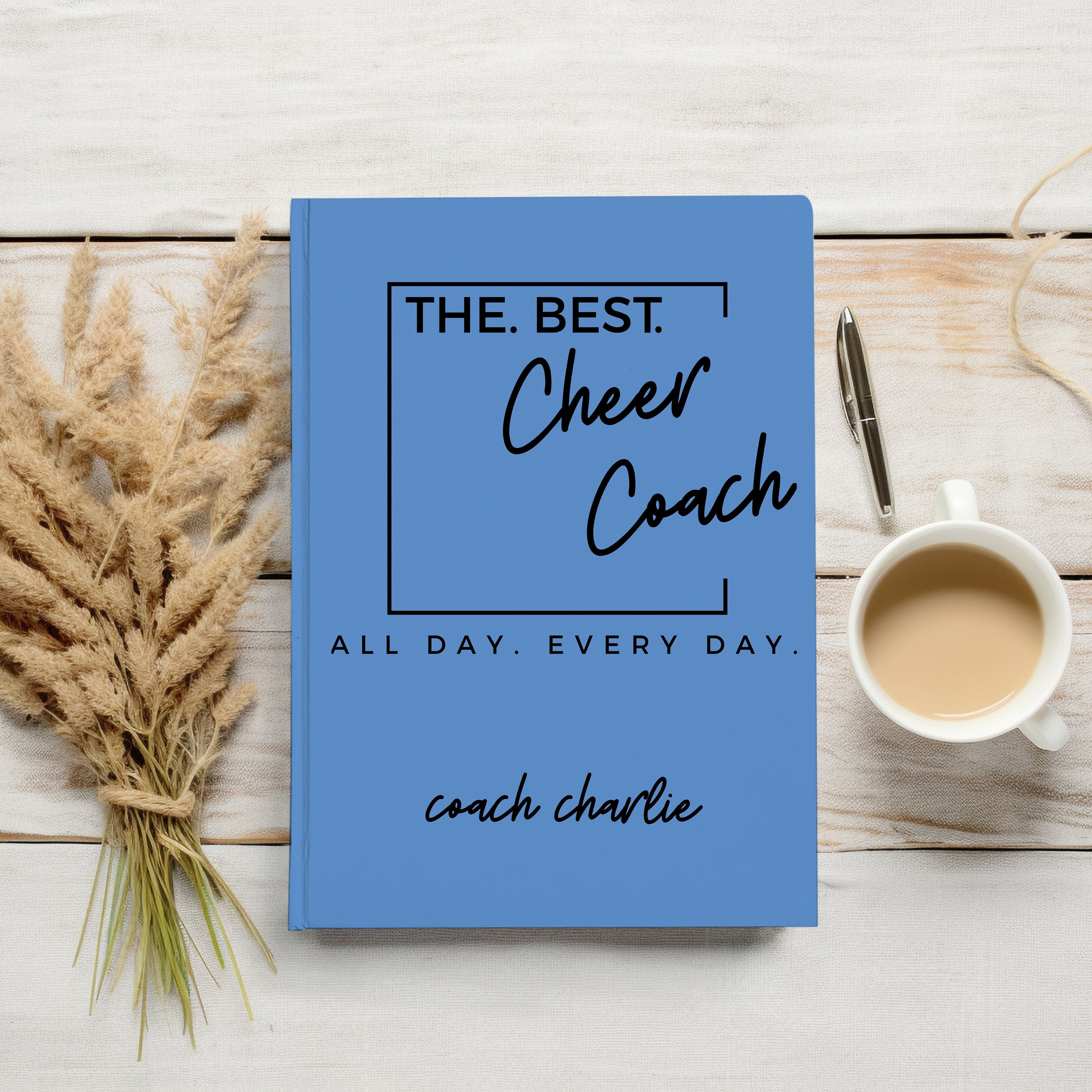 Personalized Cheer Coach Gift, Cheerleading Coach Notebook, Thank You ...