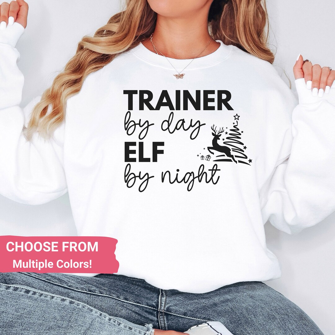 Trainers Christmas Shirt, Sports Trainer Sweatshirt, Elf by Night Shirt ...