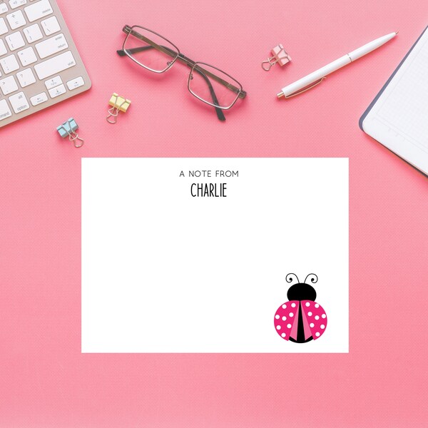 Ladybug Note Cards - Etsy
