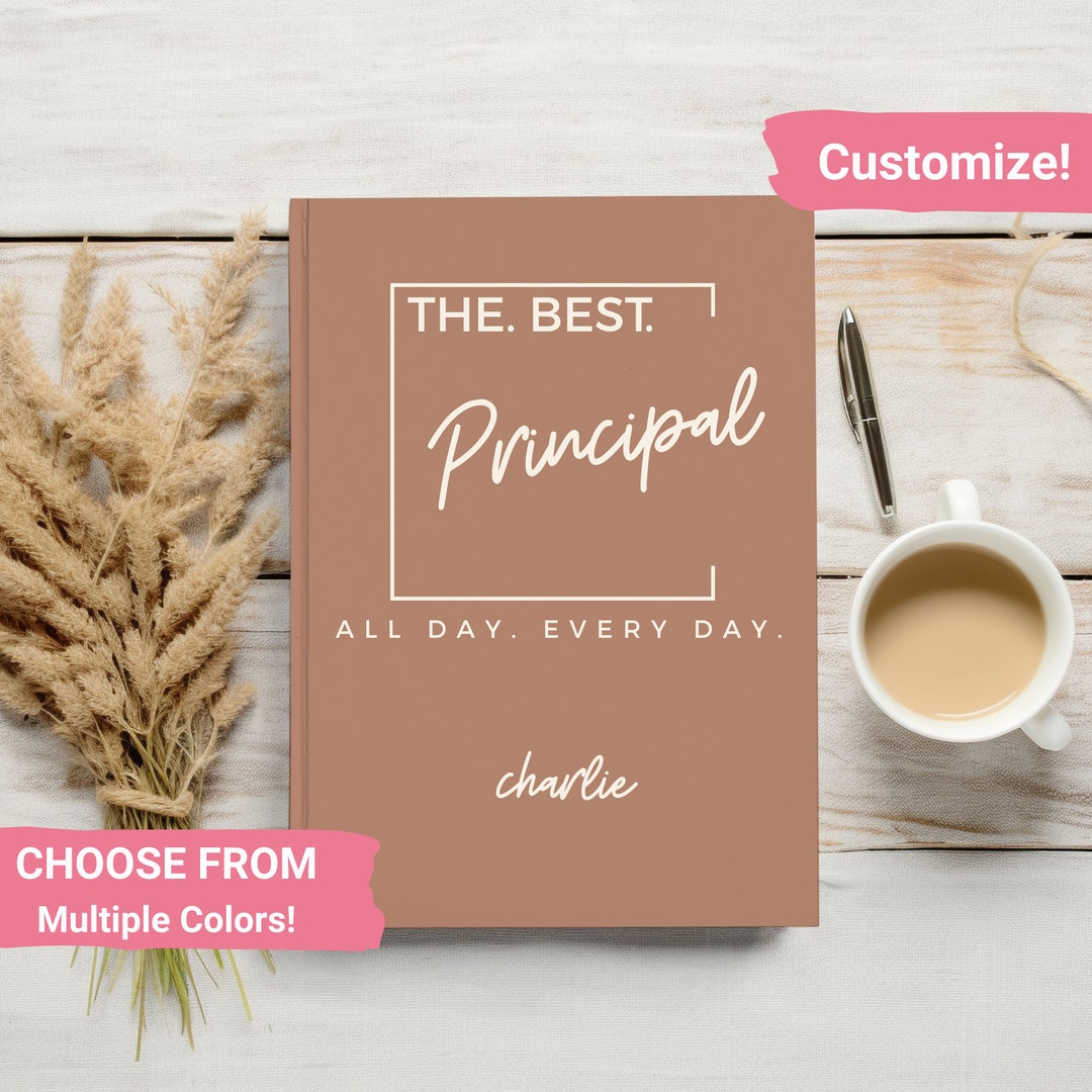 Personalized Principal Gift, School Principal Notebook, Thank You Gift ...