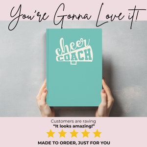Cheer Coach Notebook, Cheer Coach Journal, Blank Lined Notebook ...