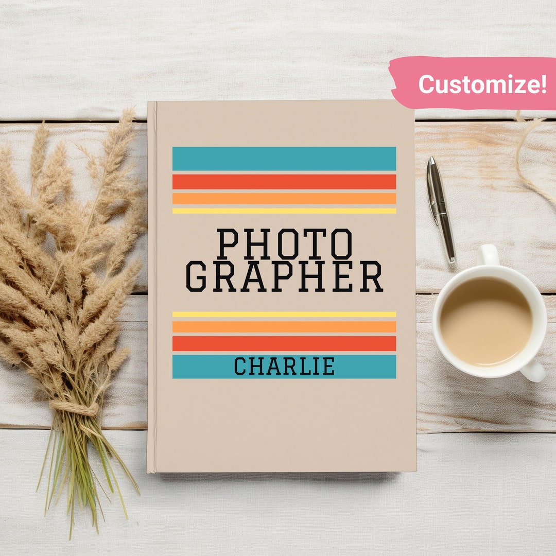 Photographer Notebook, Personalized Photography Journal, Thank You Gift ...