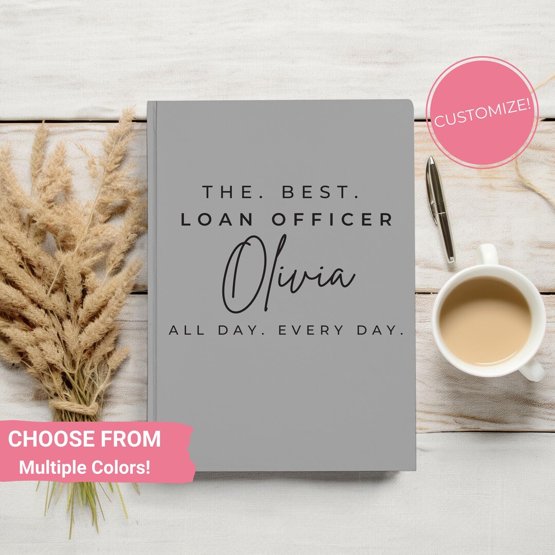 Loan Officer Gift, Personalized Loan Office Notebook, Appreciation ...