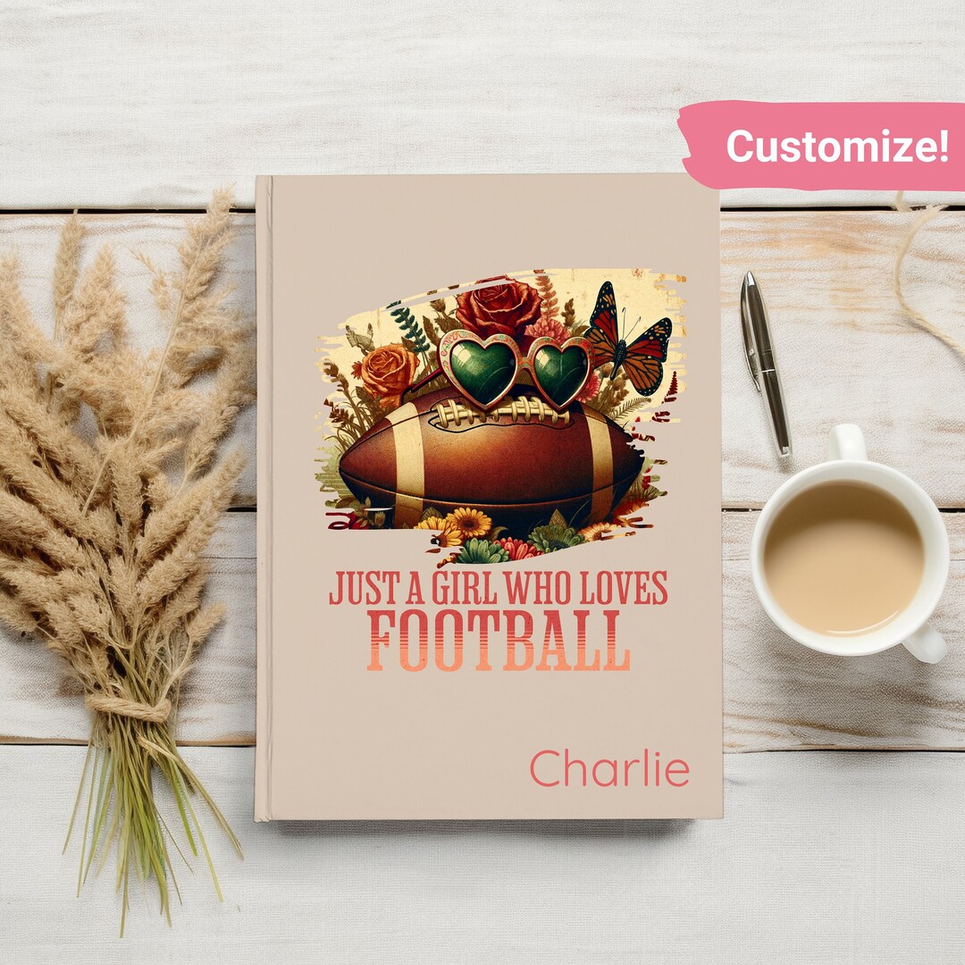 Football Journal, Personalized Notebook for Football Lovers, Hardcover ...