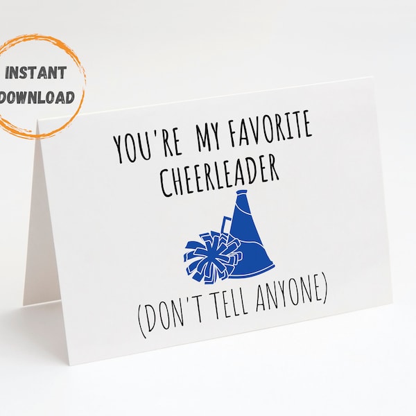Cheerleader Printable - Etsy
