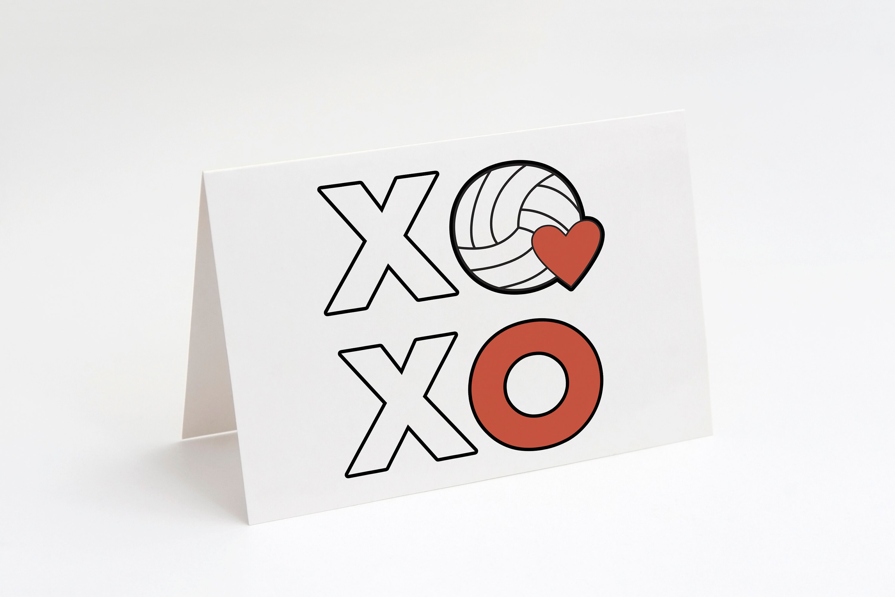 Volleyball Valentines Card, Printable Note Card, Digital Download ...