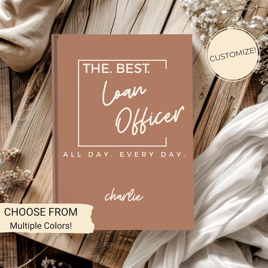 Personalized Loan Officer Journal, Mortgage Lender Gifts, Loan ...