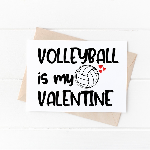Volleyball Valentine - Etsy
