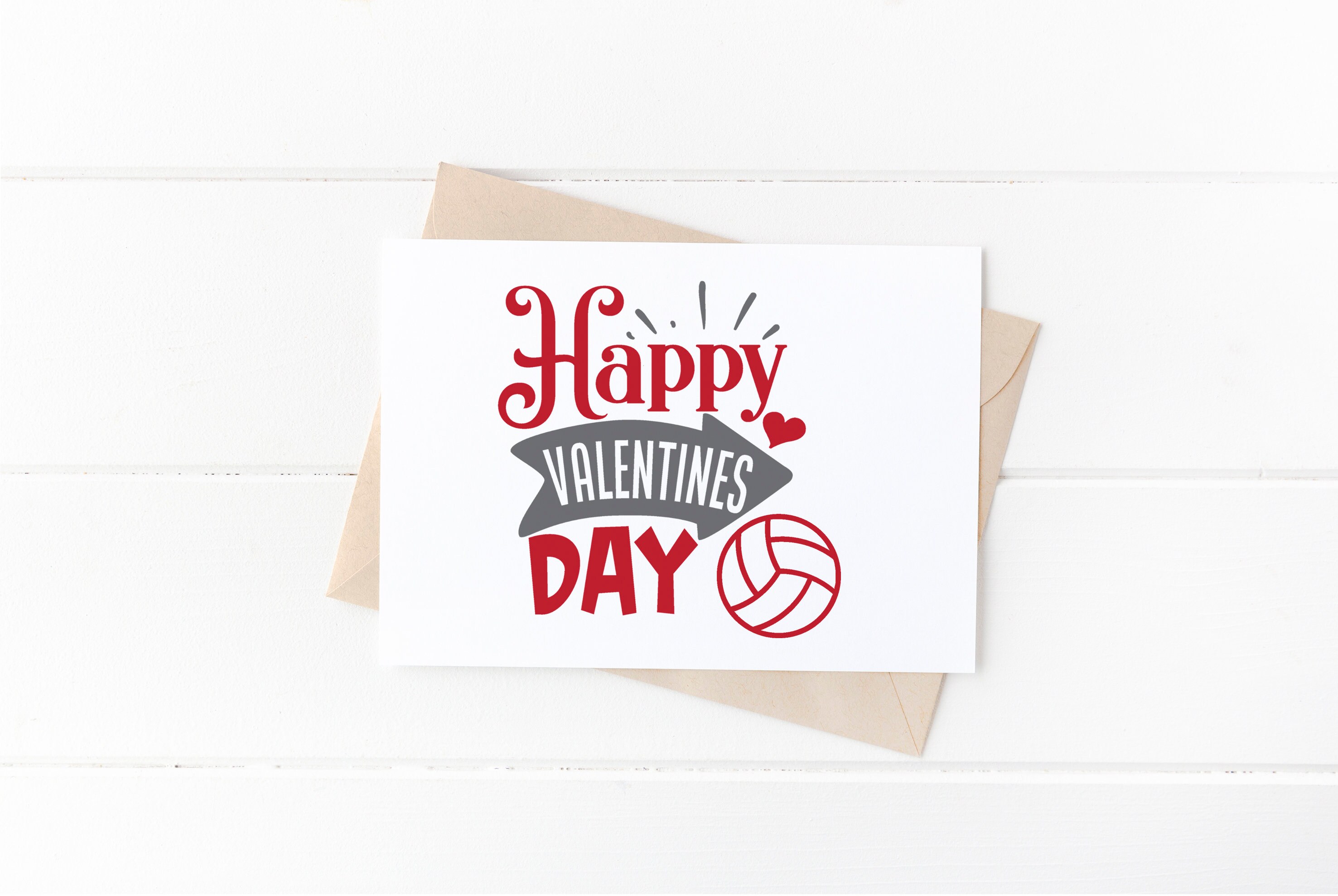 Volleyball Valentine Card, Printable Card, Digital Download, Valentine ...