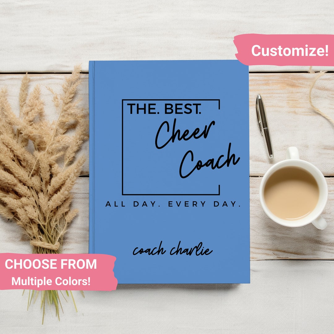 Cheer Coach Gift, Cheerleading Coach Notebook, Thank You Coach, Coaches ...