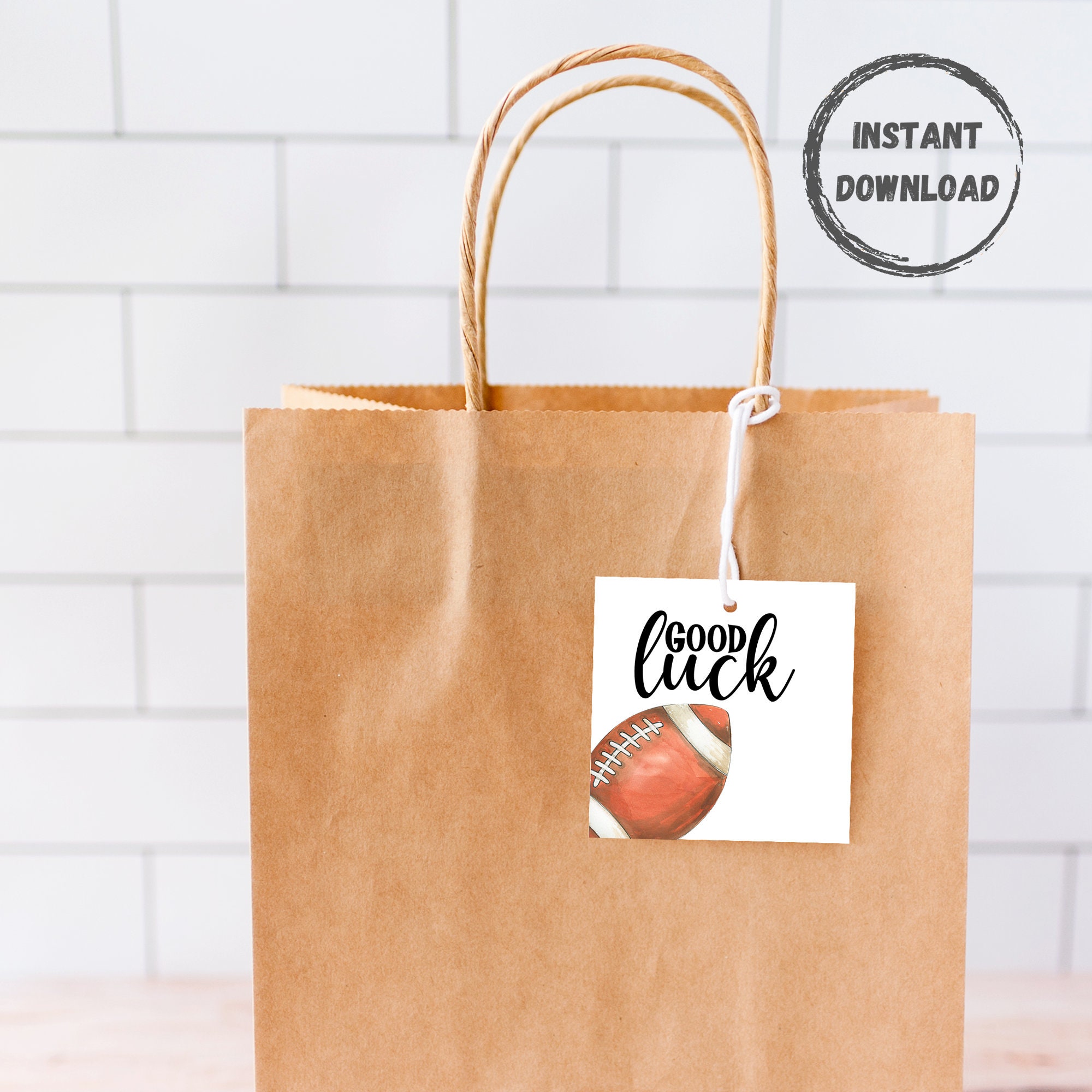 Football Printable Tags, Team Goodie Bag Tag, Football Player Snack Tag ...